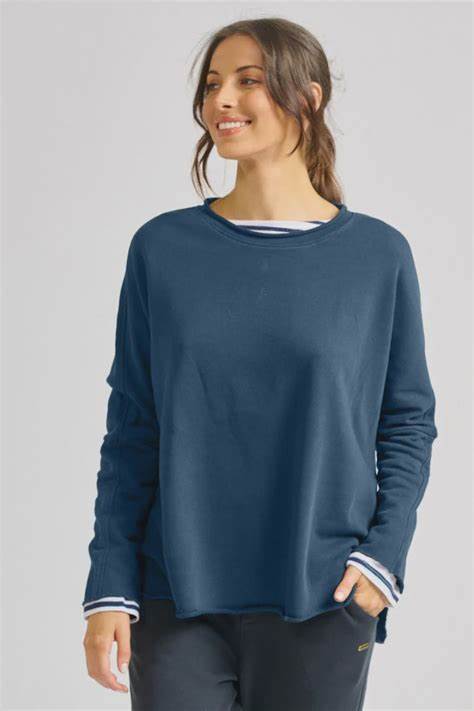 Raw Edge Sweatshirt – Inside Home & Gifts