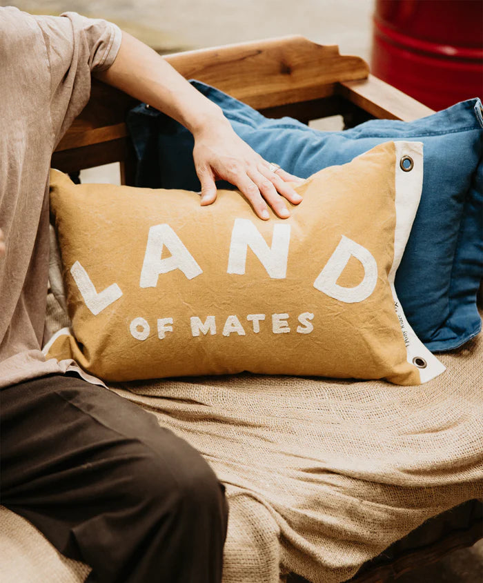 Land of Mates Cushion x Banner – Inside Home & Gifts