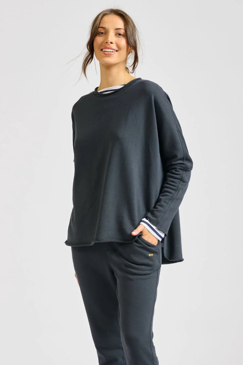 Raw Edge Sweatshirt – Inside Home & Gifts